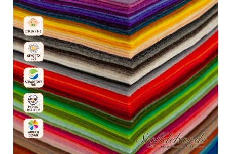 Wollfilz 107 Farben 10x6 cm Filzzuschnitt Filz Merinowollfilz Filzstoff ...